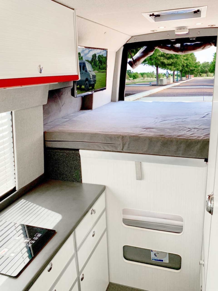 Sprinter 170 with Platform Bed and Bath Sportsmobile