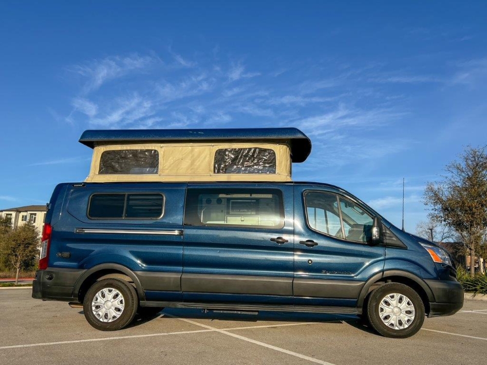 2019 Ford Transit 148" Low-Roof Blue Jeans Metallic | RWD
