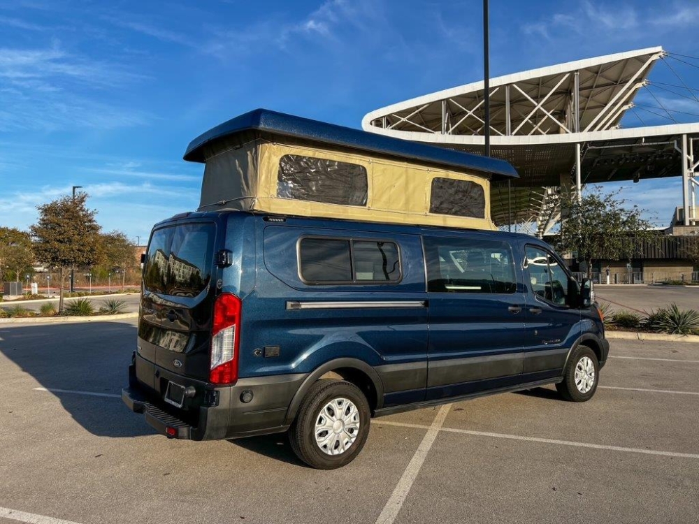 2019 Ford Transit 148" Low-Roof Blue Jeans Metallic | RWD