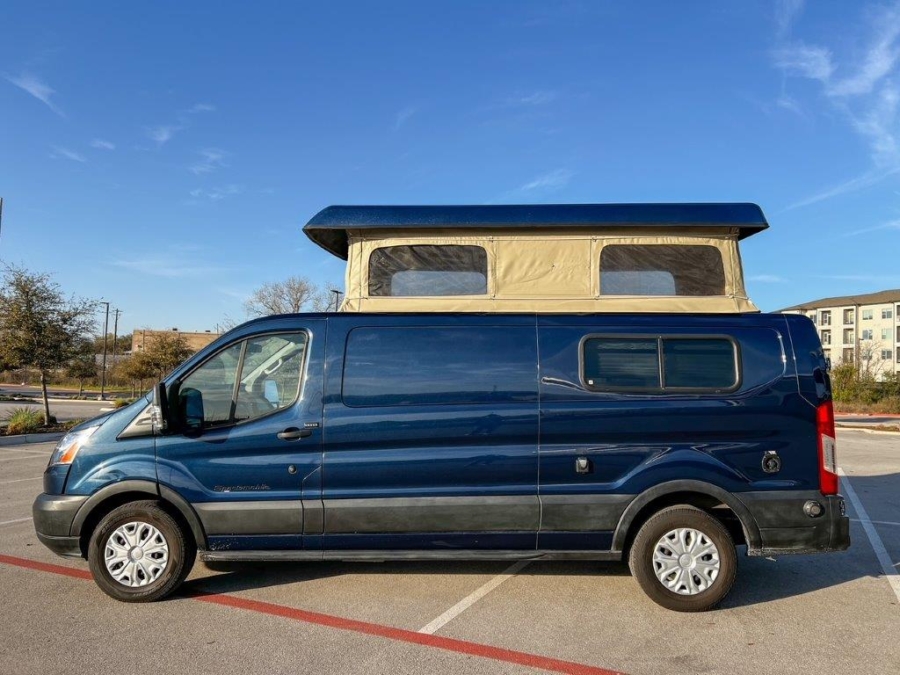2019 Ford Transit 148" Low-Roof Blue Jeans Metallic | RWD