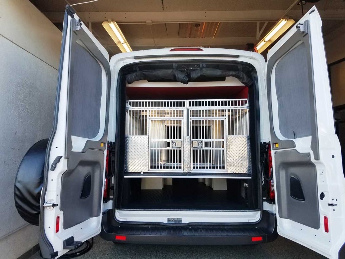 Transit Custom Van + Design Gallery + Dog Crates